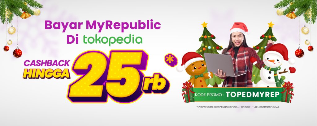 Promo Pembayaran via Tokopedia - Pasang WiFi MyRepublic