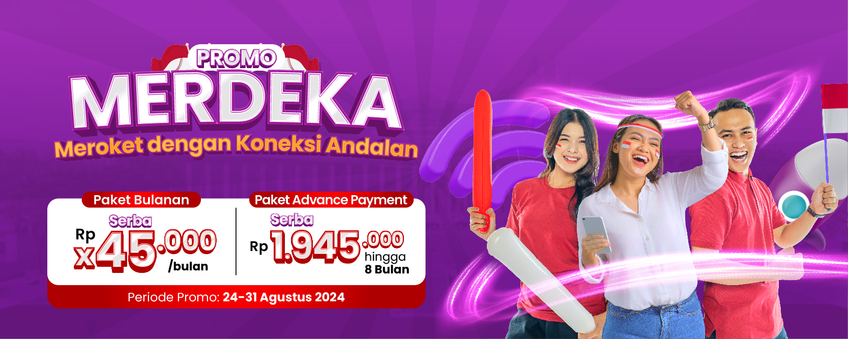 Promo Pasang Baru MyRepublic - Diskon hingga 40%